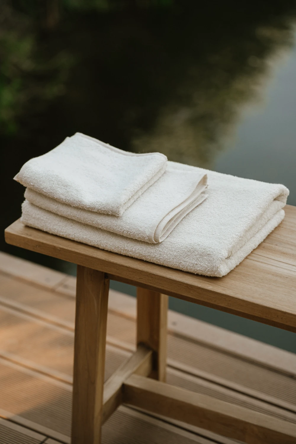 RĘCZNIK DO SAUNY FROTTE OFF WHITE - Saumi